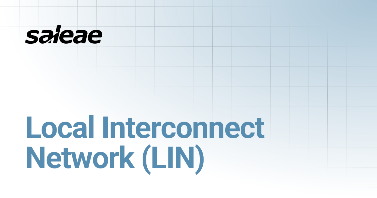 Local Interconnect Network (LIN) | Saleae Support