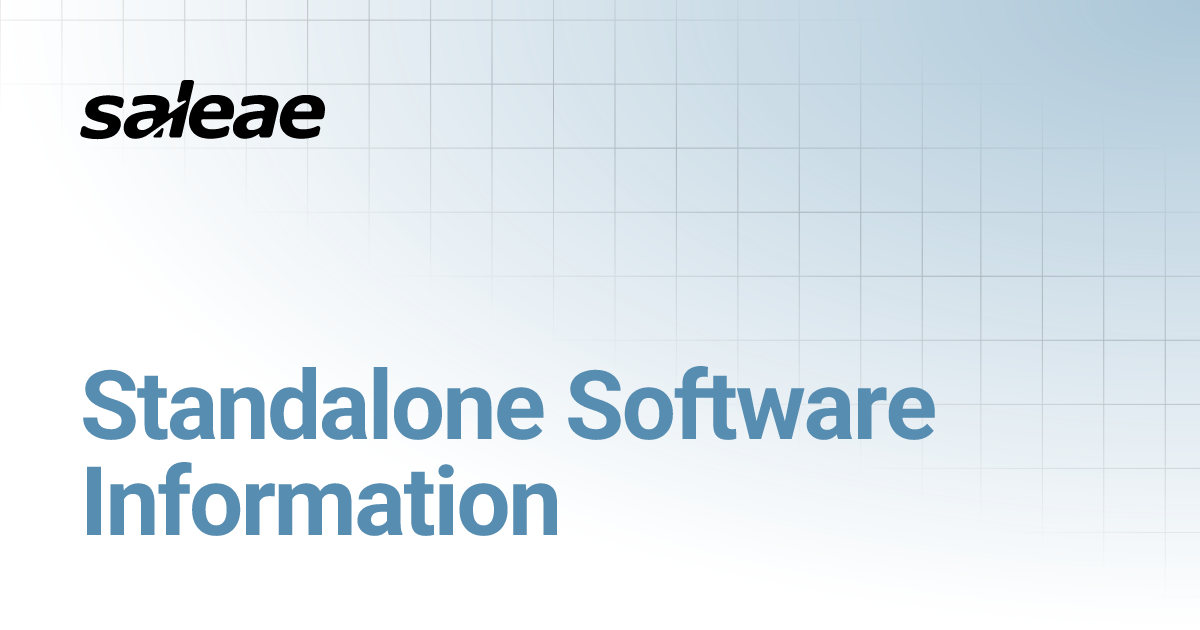 Standalone Software Information | Saleae Support
