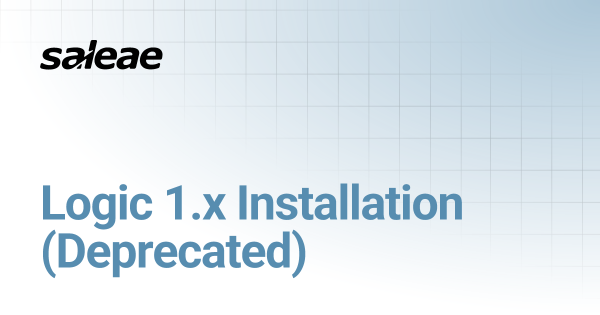 Logic 1.x Installation (Deprecated) | Saleae Support